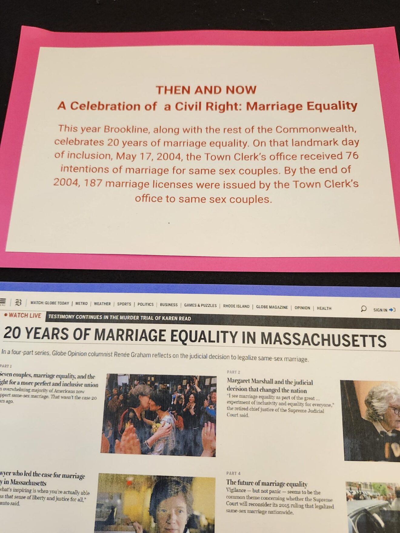 THEN AND NOW: A Celebration of a Civil Right: Marriage Equality ...